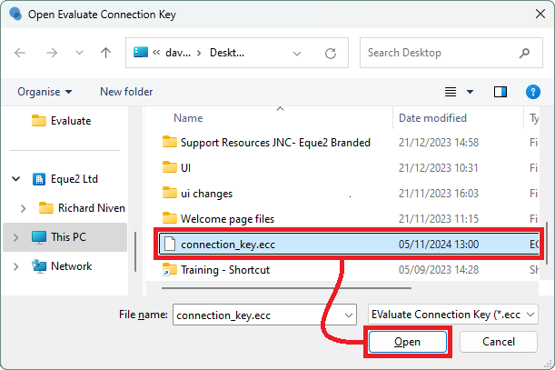 Installing Eque2 EValuate on a new computer | Eque2 Knowledge Base