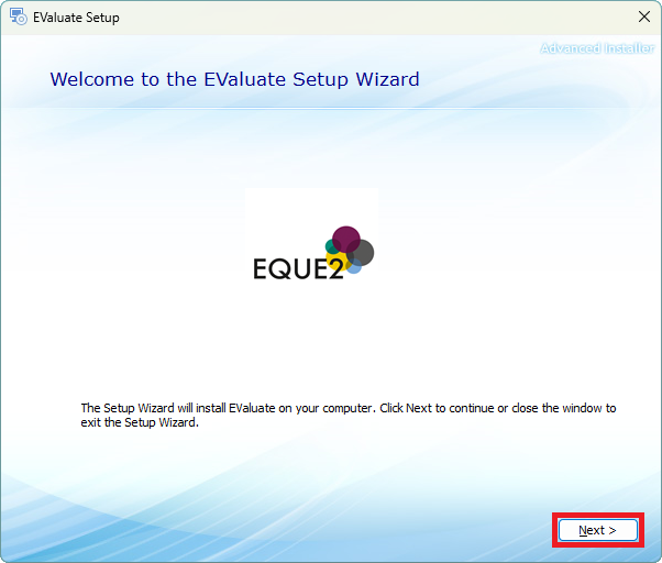 Installing Eque2 EValuate on a new computer | Eque2 Knowledge Base